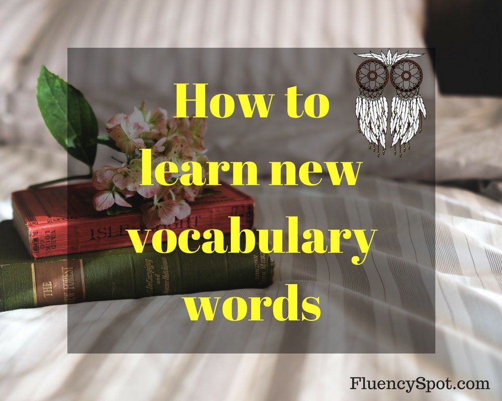 HOW TO LEARN NEW VOCABULARY WORDS Fluency Spot